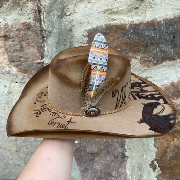 Justin Boots | Accessories | New Justin We Ride On Faith Hand Burned ...